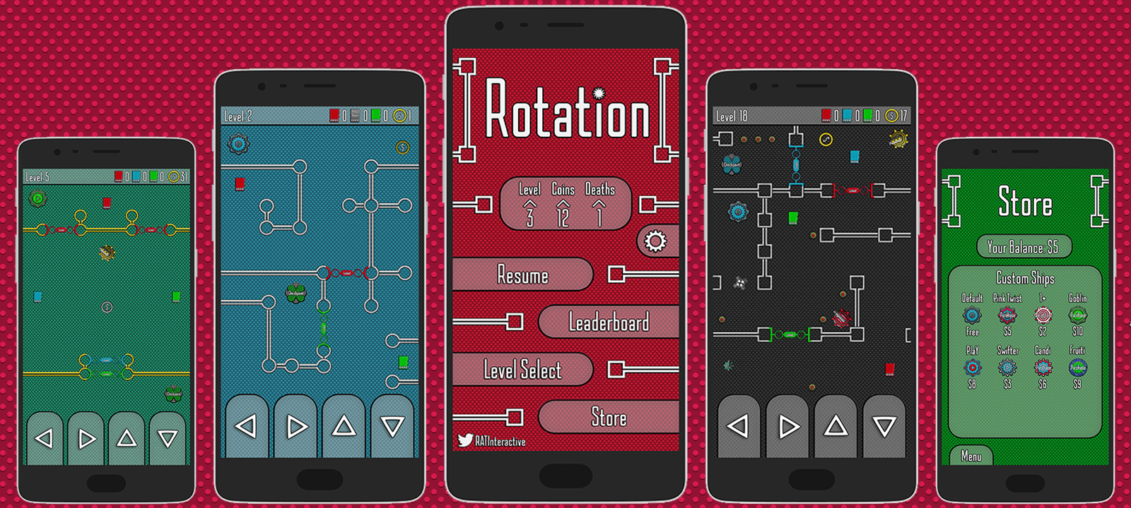 Spaceship Rotation Indie Game Launchpad