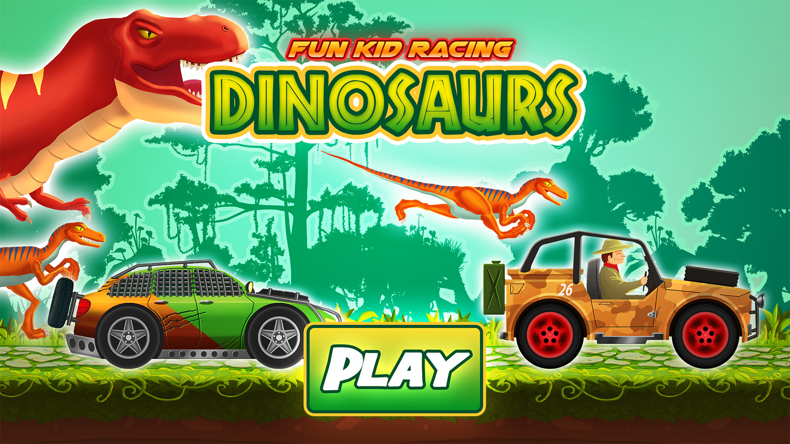 Fun Kid Racing Dinosaurs World - Indie Game Launchpad