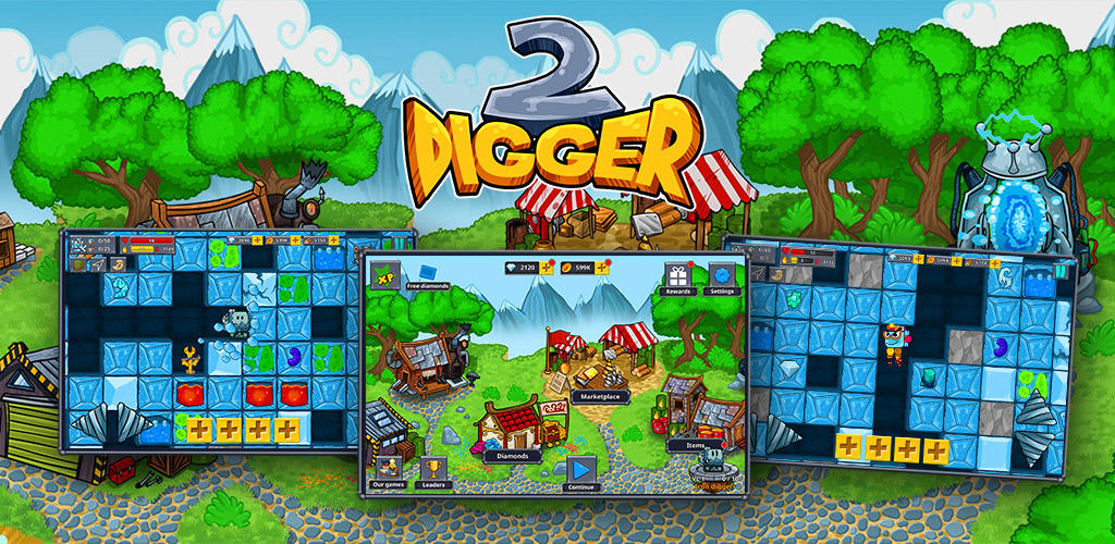 Digger Machine 2 - dig diamonds in new worlds - Indie Game Launchpad