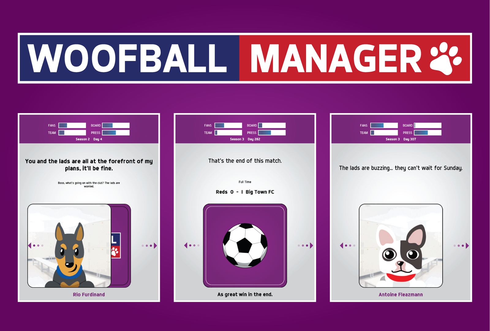 Woofball Manager - Indie Game Launchpad